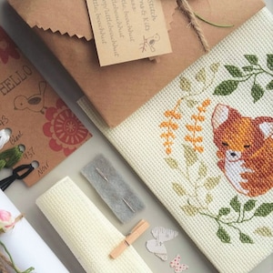 Fox Cross Stitch Kit Cross Stitch Pattern Embroidery Kit - Etsy UK