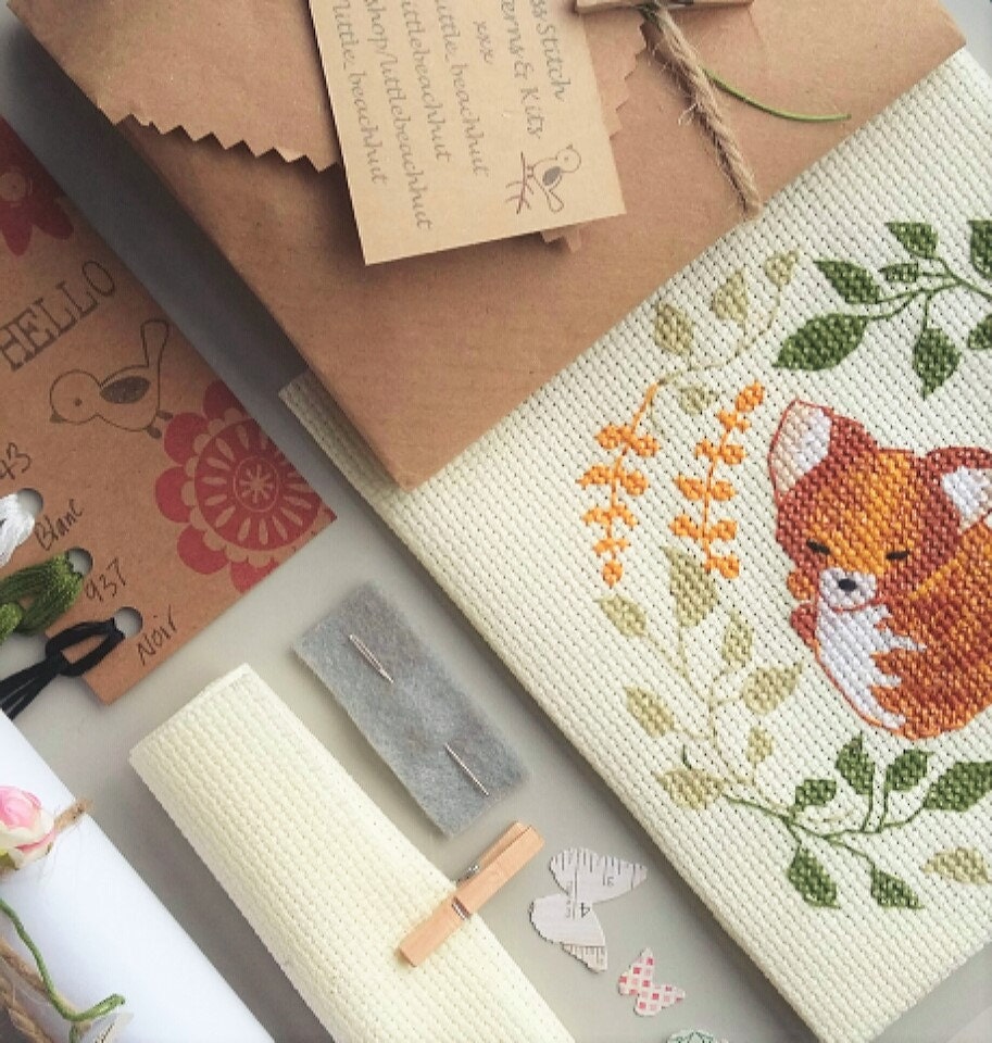 Fox Cross Stitch Kit Cross Stitch Pattern Embroidery Kit - Etsy UK