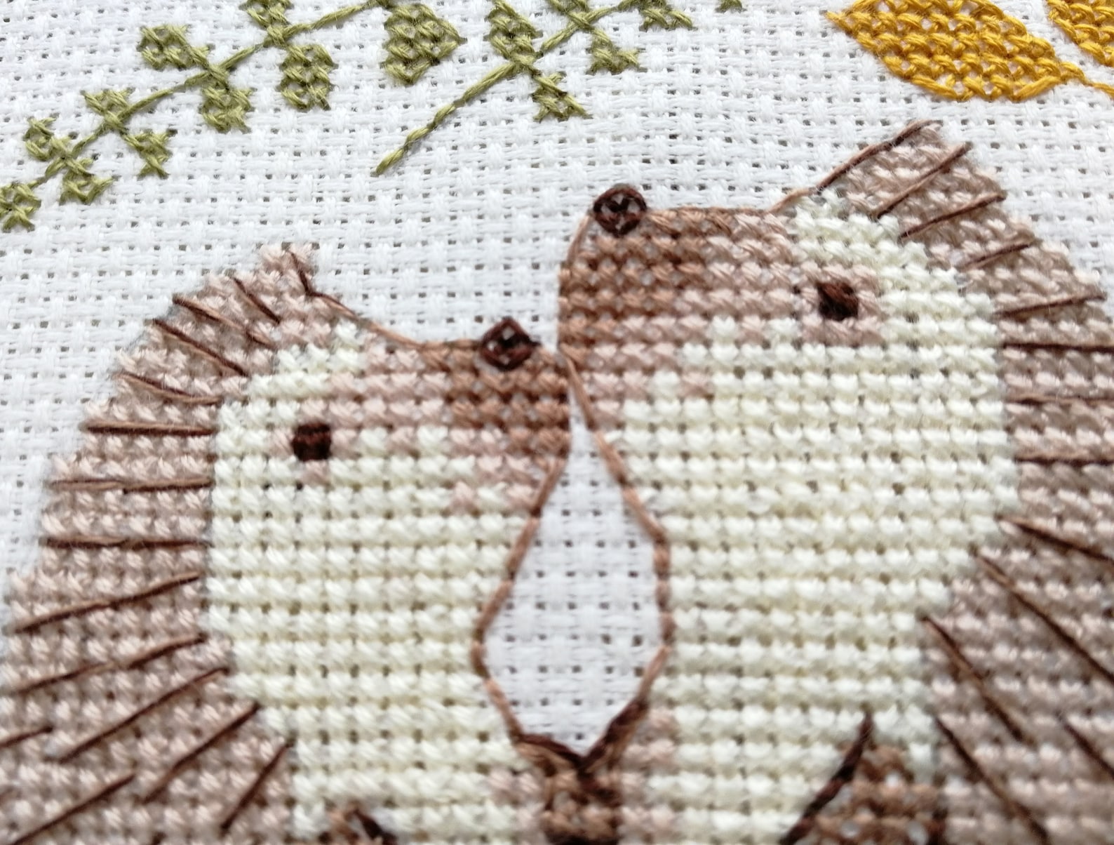 Cross Stitch Kit Hedgehogs Embroidery Pattern Cross Stitch - Etsy UK