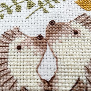 Cross Stitch Kit Hedgehogs, Embroidery Pattern, Cross Stitch Pattern ...