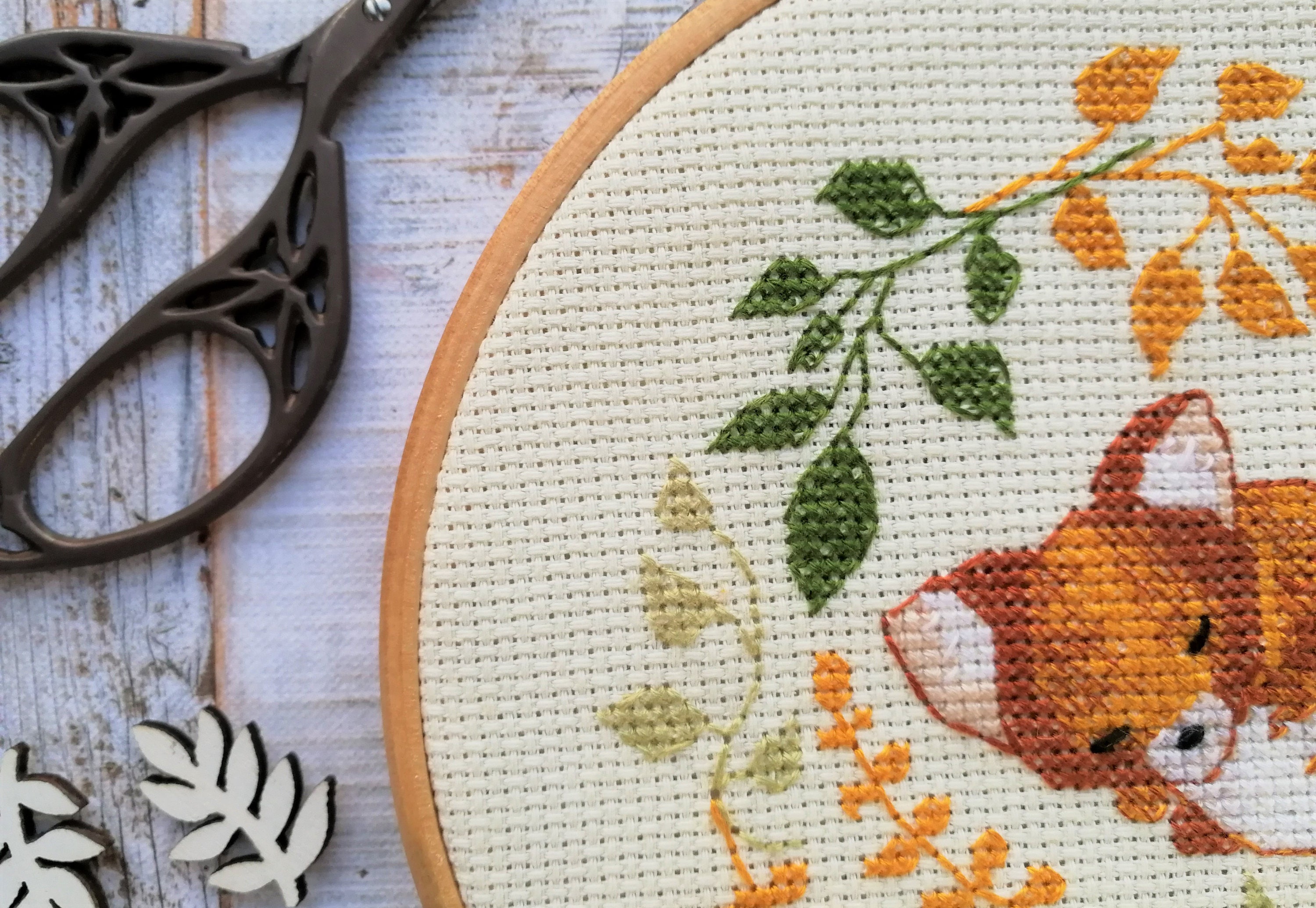 Fox in the headphones Cross Stitch Pattern Music embroidery Home ...