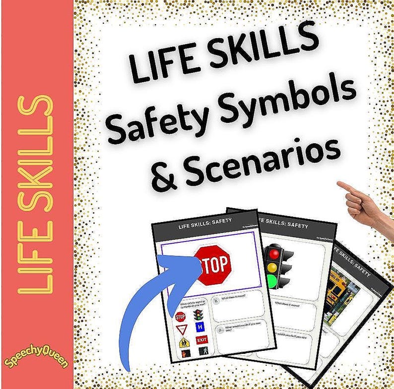 Life Skills - Safety Symbols & Scenarios - Functional Speech Therapy ...