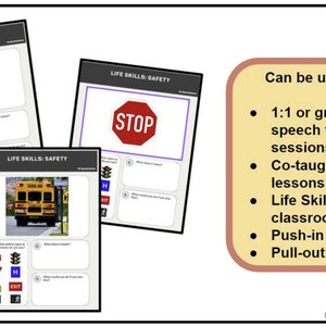 Life Skills - Safety Symbols & Scenarios - Functional Speech Therapy ...