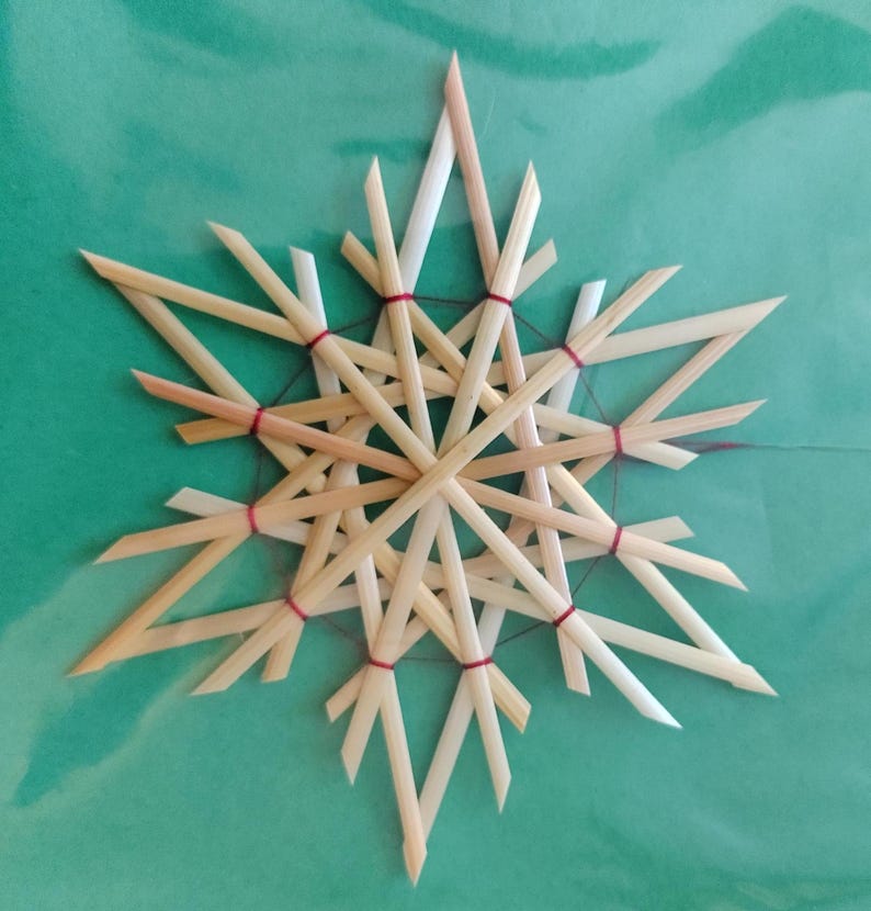 Straw Star Ornament - Etsy