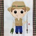 Fisherman Applique Embroidery Design Download for Embroidery Machine - Etsy