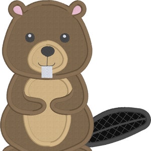 Beaver Applique Embroidery Design File Download for Embroidery Machine ...