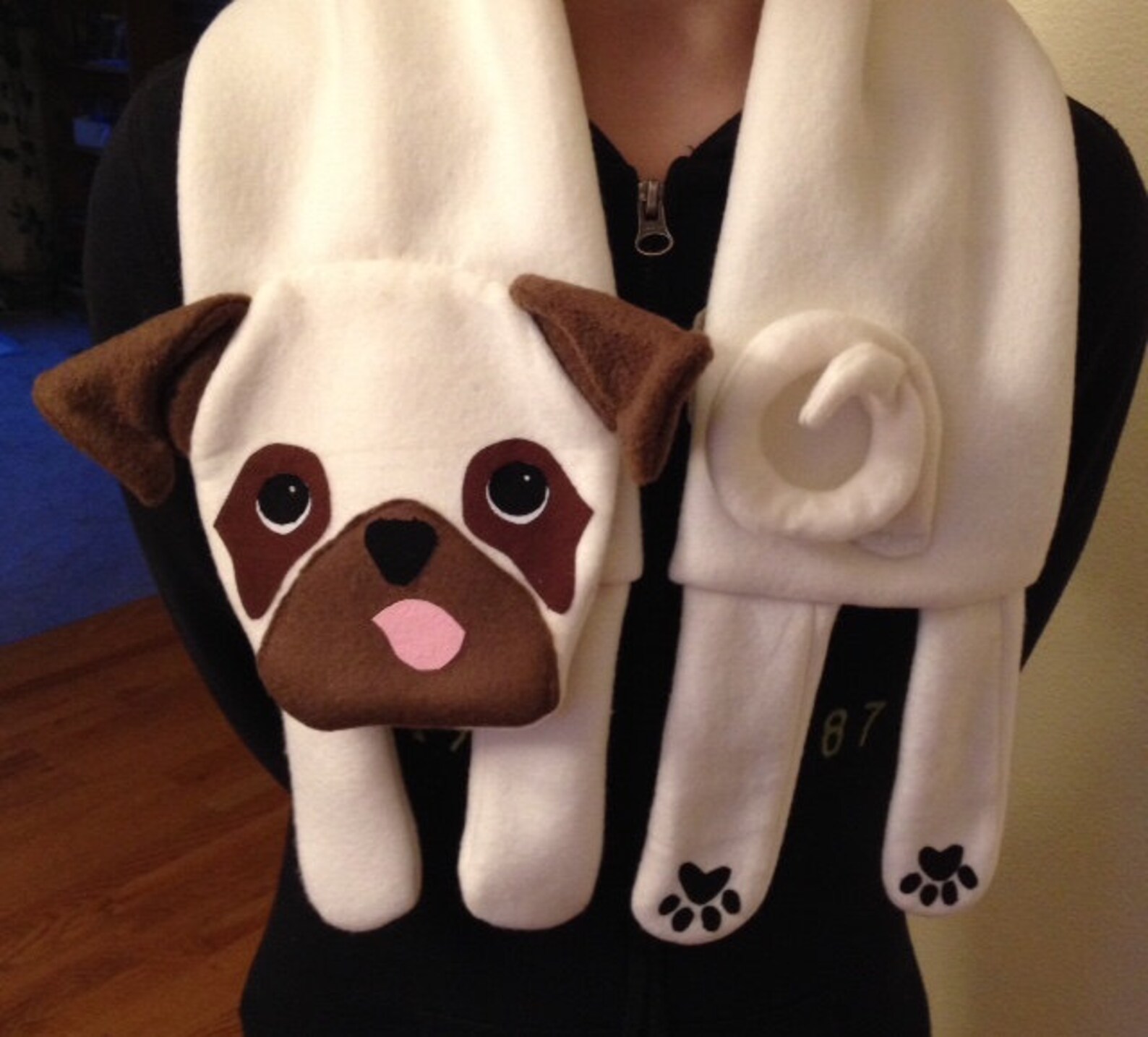 Pug Scarf PDF Instant Download Sewing Pattern Dog Lovers - Etsy