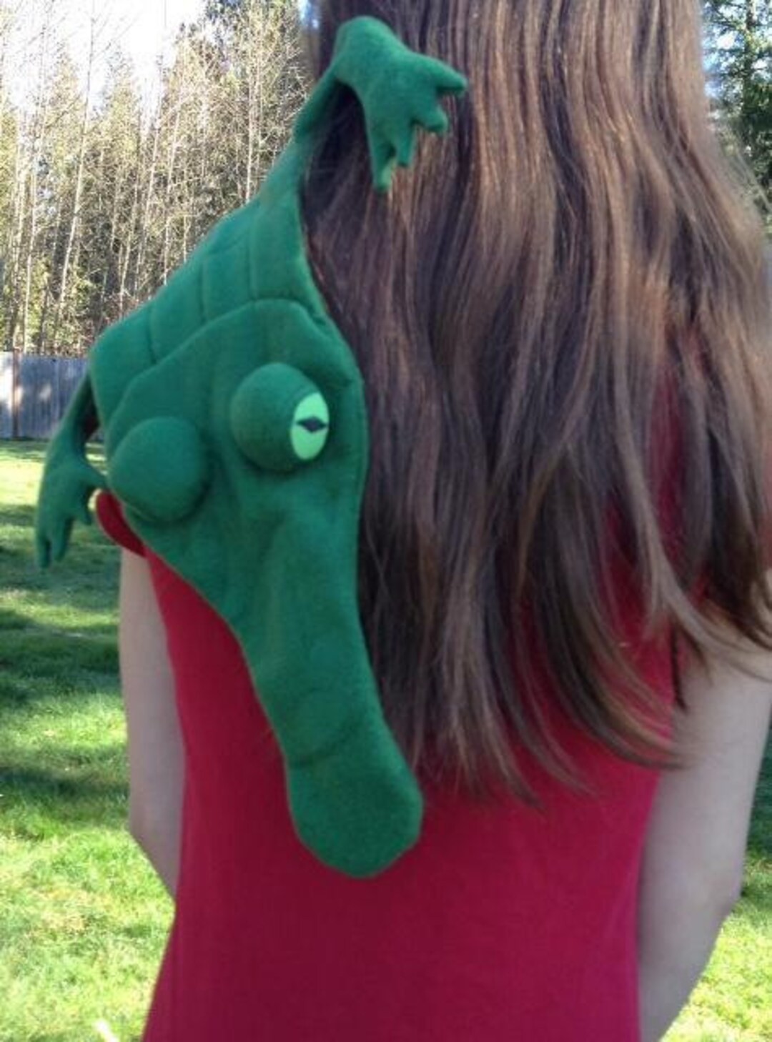 Alligator Fleece Scarf PDF Sewing Pattern, Gator Scarf Fun Kids Sewing ...