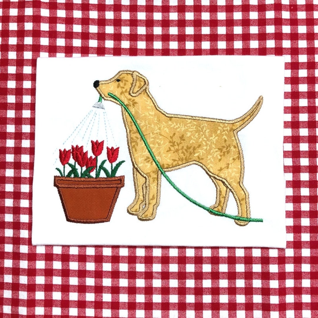 Labrador Applique Embroidery Design Download for Embroidery Machine ...