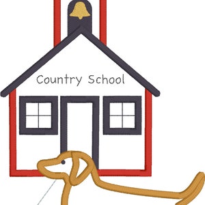 September Doxie, Dachshund, Back to School Appliqué Design Download for ...