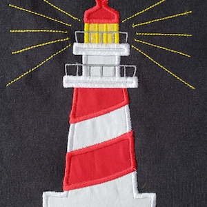Lighthouse Applique Embroidery Design File for Use With an Embroidery ...