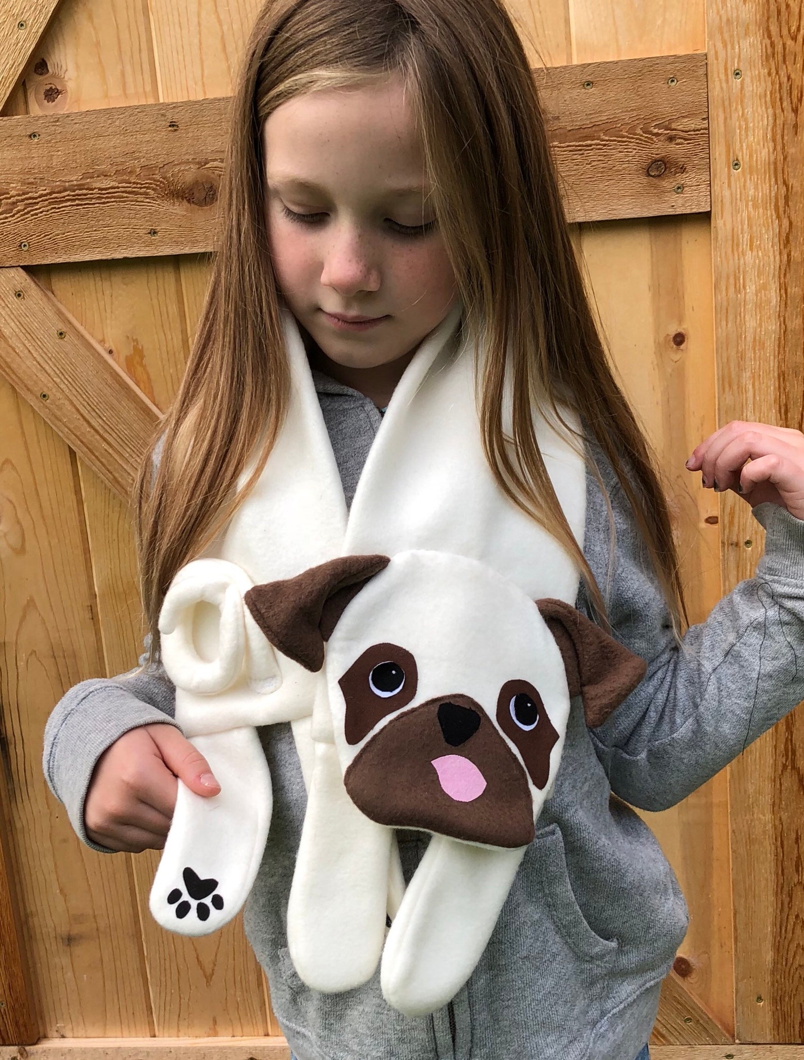 Pug Scarf Sewing Pattern, Dog Fleece Scarf (PDF Download) - Etsy