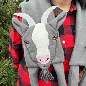 In the Hoop Goat Scarf Embroidery Design for Use With an Embroidery ...