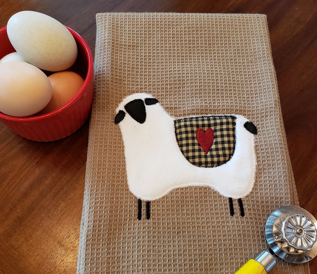 Primitive Country Sheep Zigzag Applique Embroidery Design Download for ...