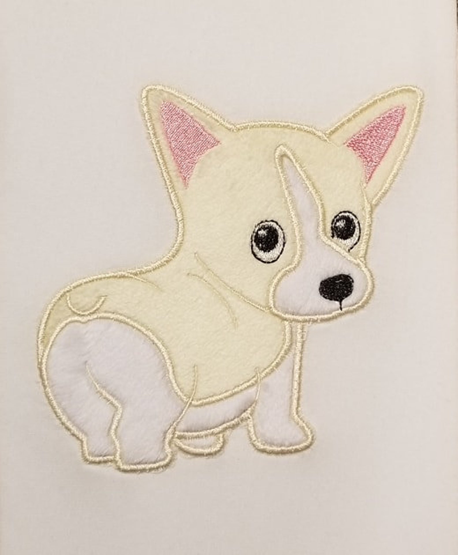 Corgi Appliqué Embroidery Design Download for Embroidery - Etsy