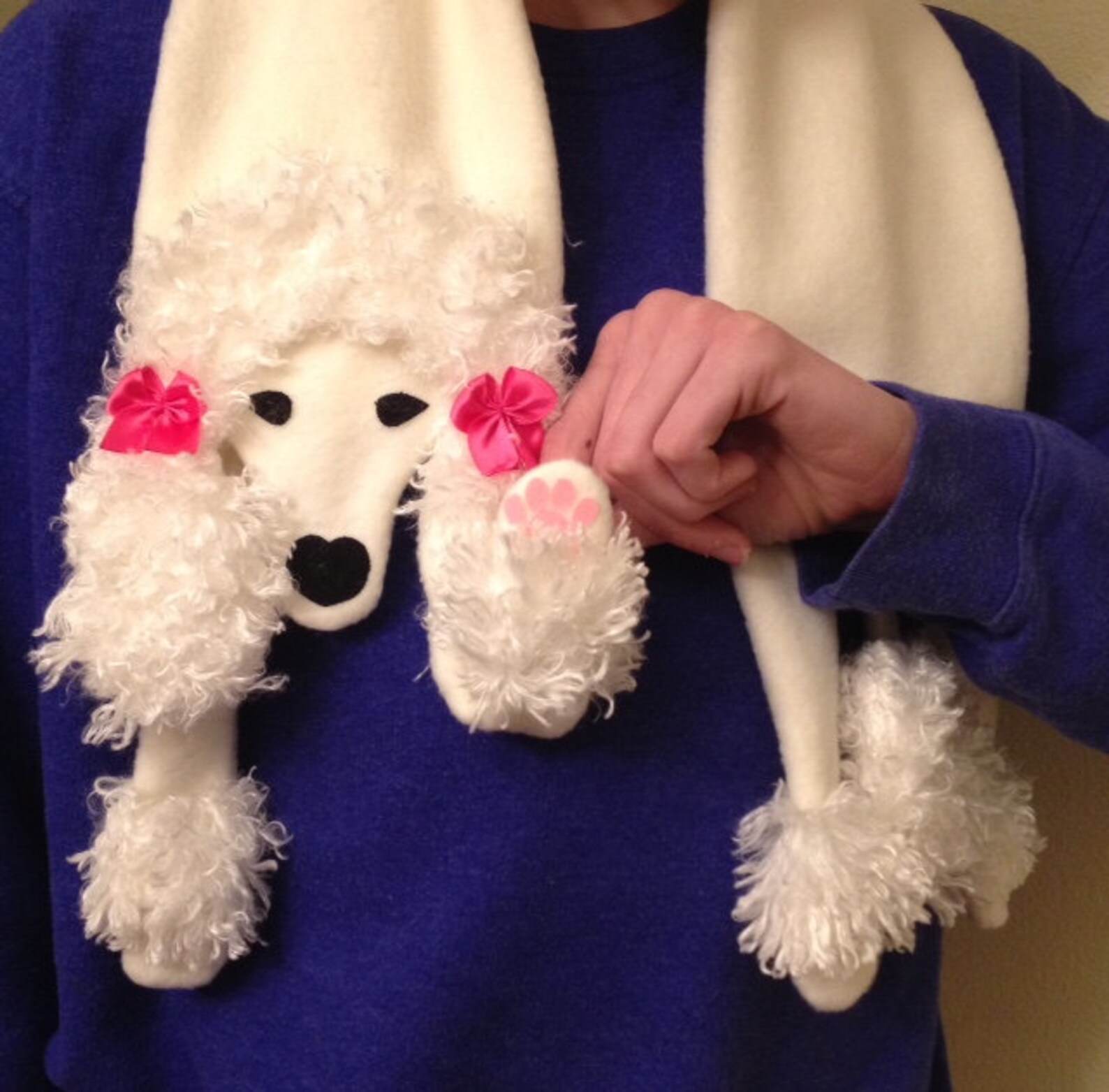 Poodle Scarf PDF Instant Download Sewing Pattern, Fun Easy Kids, Fleece ...