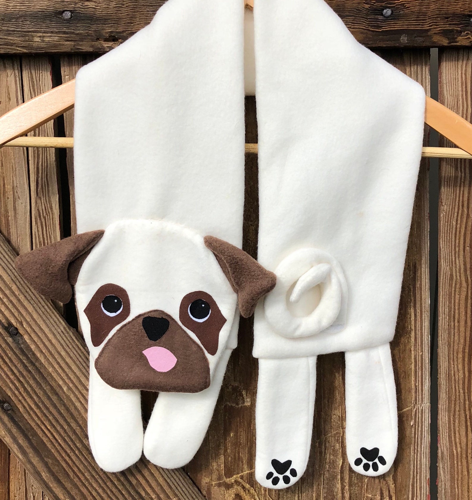 Pug Scarf PDF Instant Download Sewing Pattern Dog Lovers - Etsy