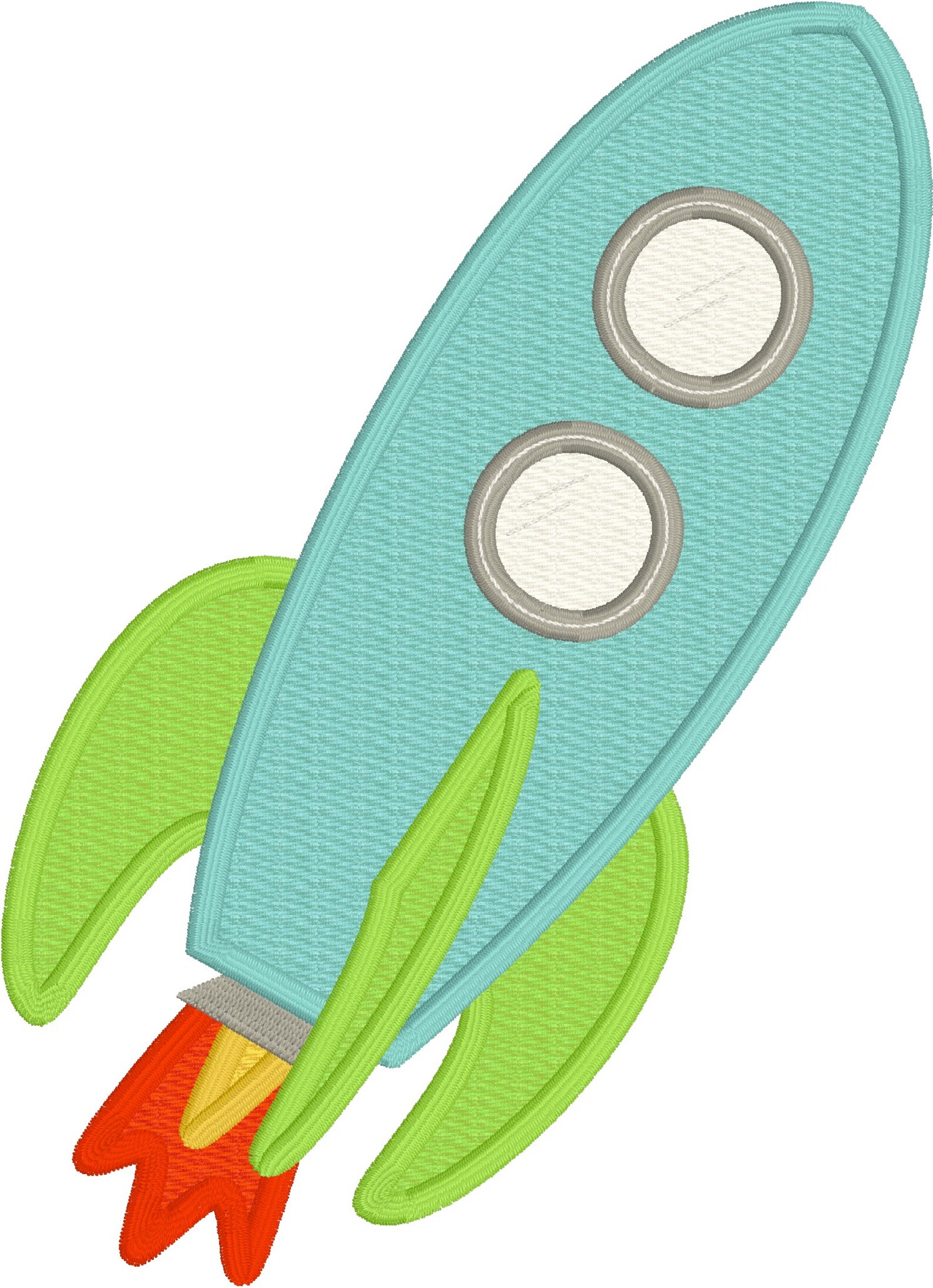 Rocket Ship, Outerspace Applique Embroidery Design Download for ...