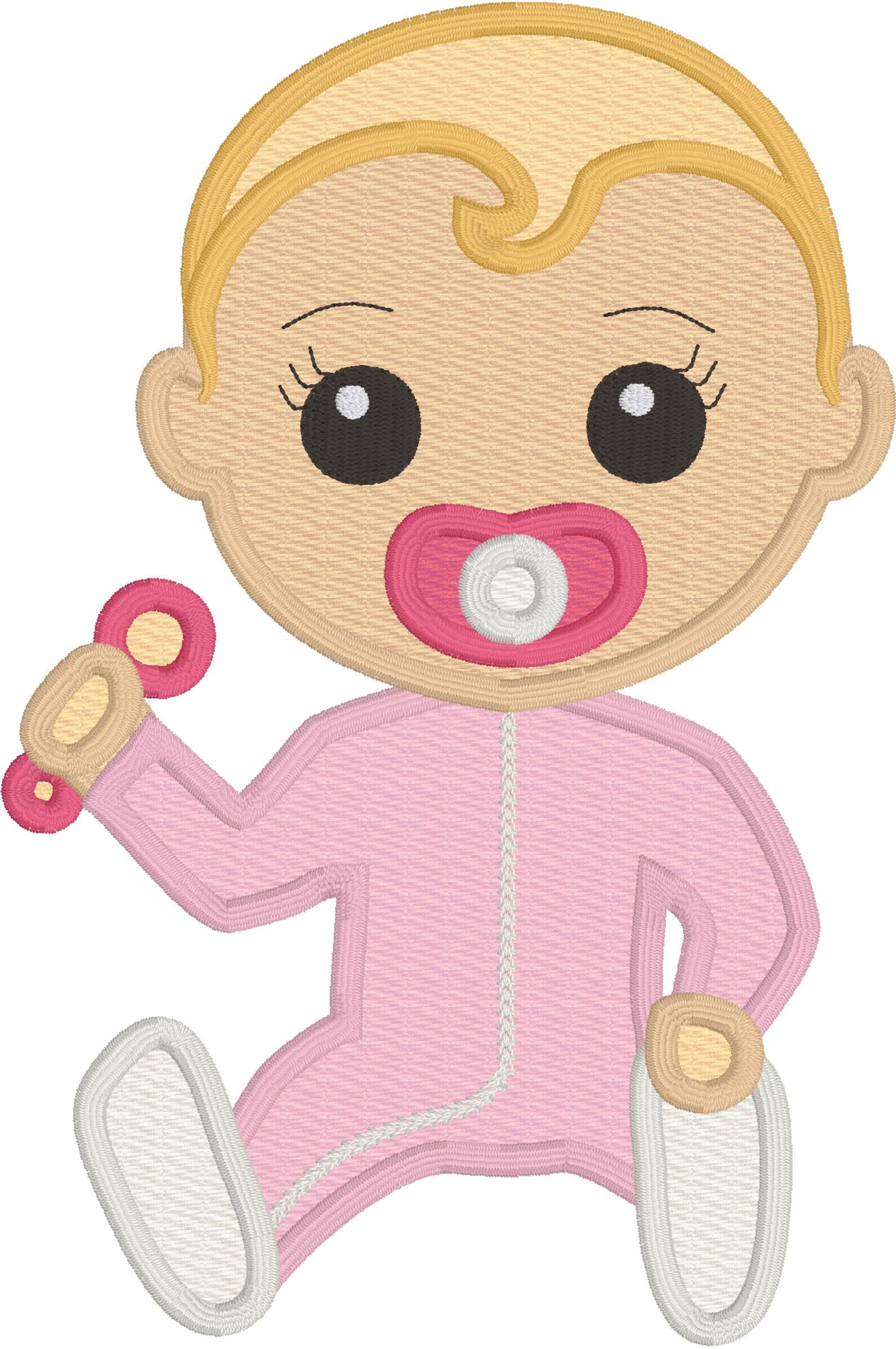 Baby girl or baby boy applique embroidery design download for | Etsy