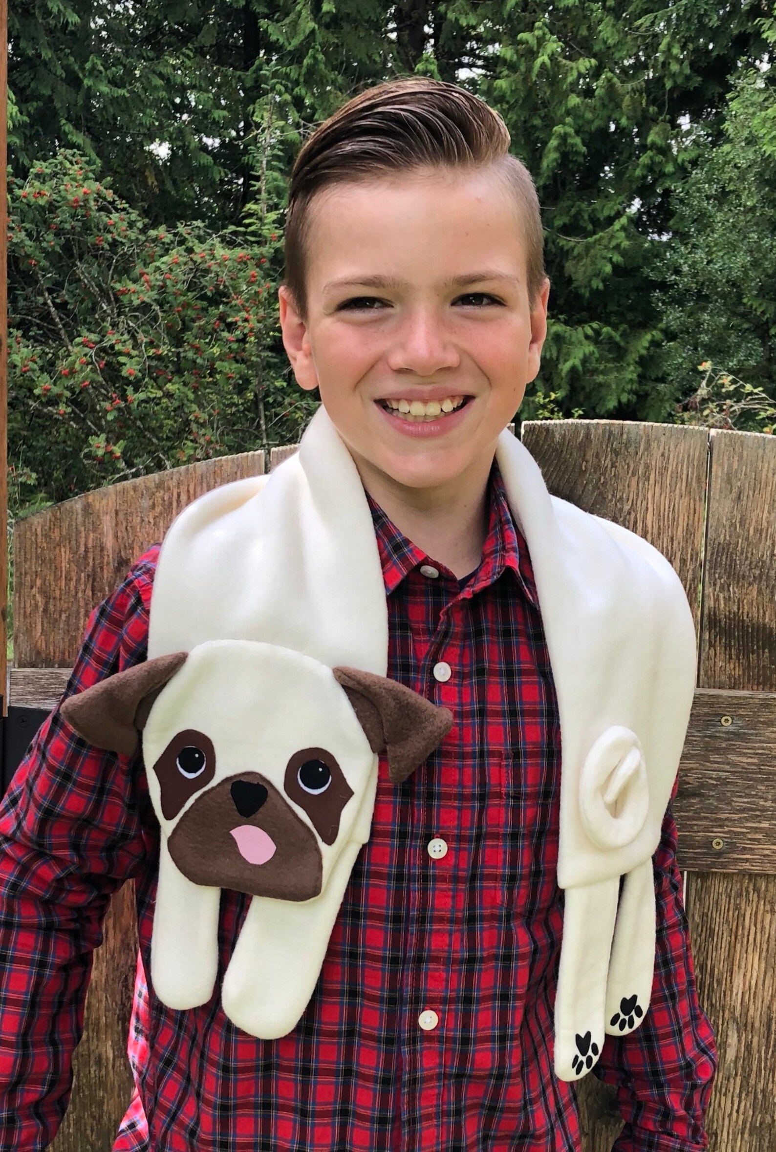 Pug Scarf PDF Instant Download Sewing Pattern Dog Lovers | Etsy