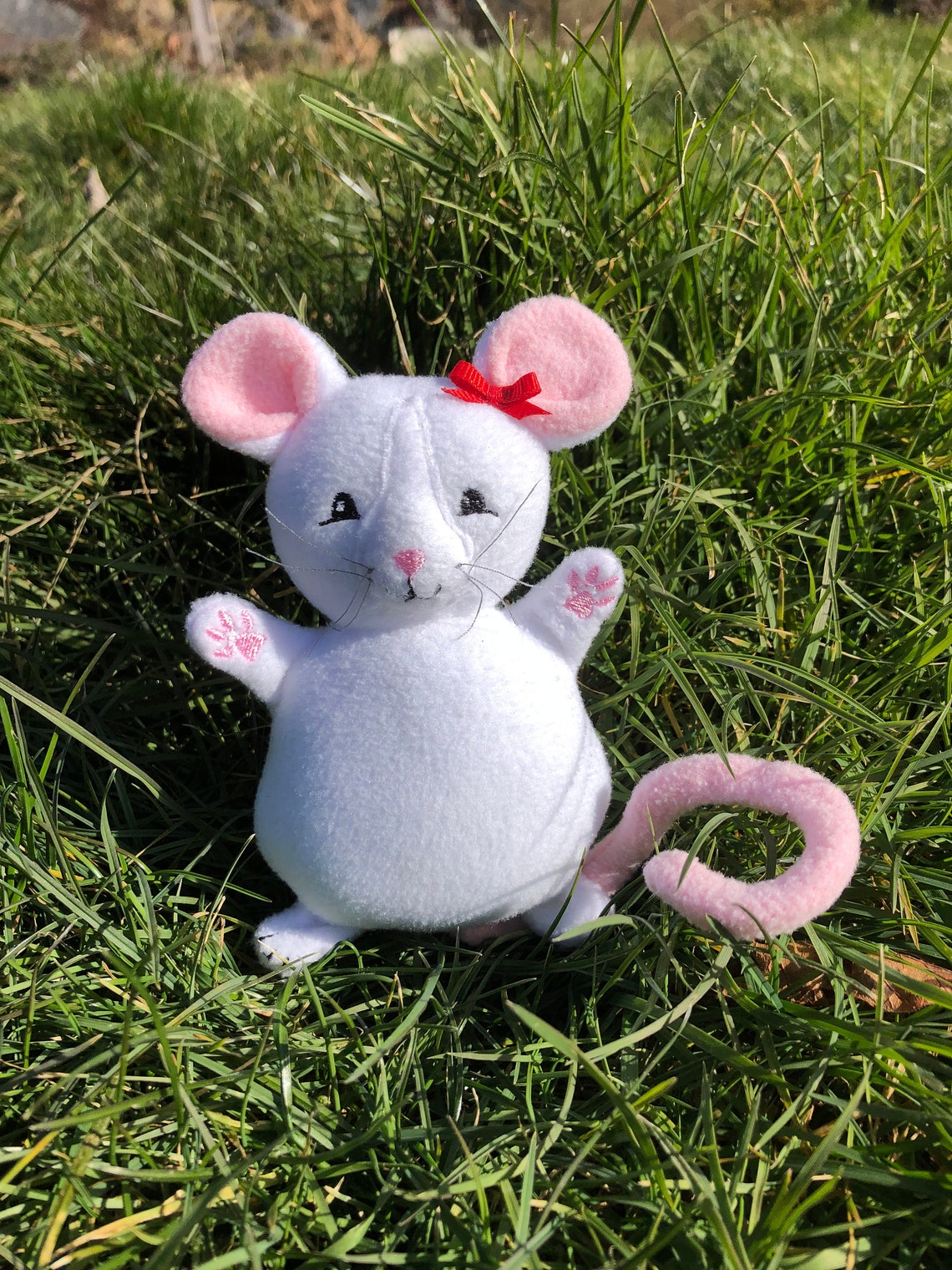 ITH Strawberry Field Mouse Plushie Embroidery Design File for Use With ...