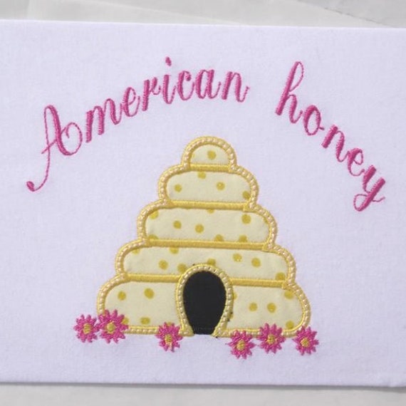 Beehive Applique Embroidery Design Download for Embroidery | Etsy