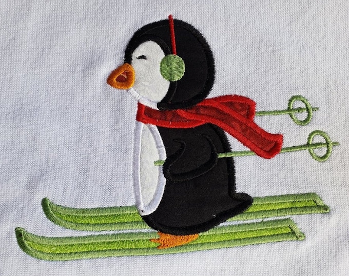 Penguin Applique Design Set Bundle 4 Designs 7 Sizes 10 Formats PES DST ...