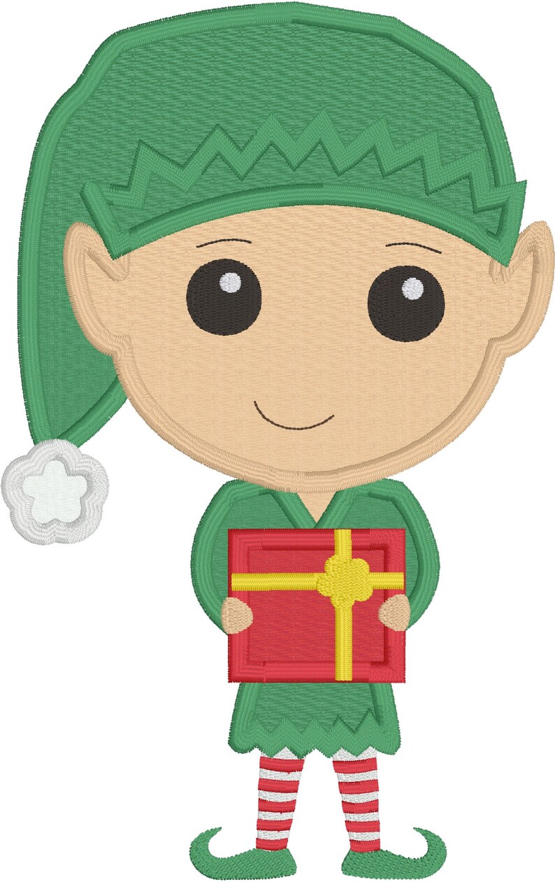 Elf Applique Embroidery Design Download for Embroidery Machine - Etsy