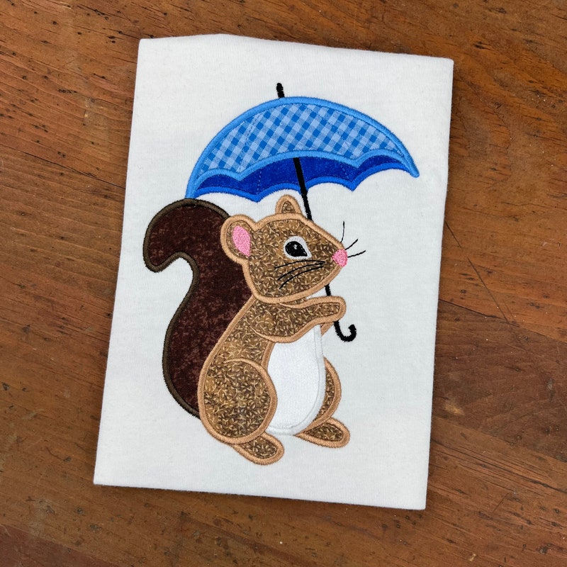 Squirrel Applique - Etsy