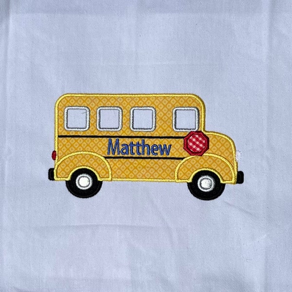 School Bus Appliques - Etsy