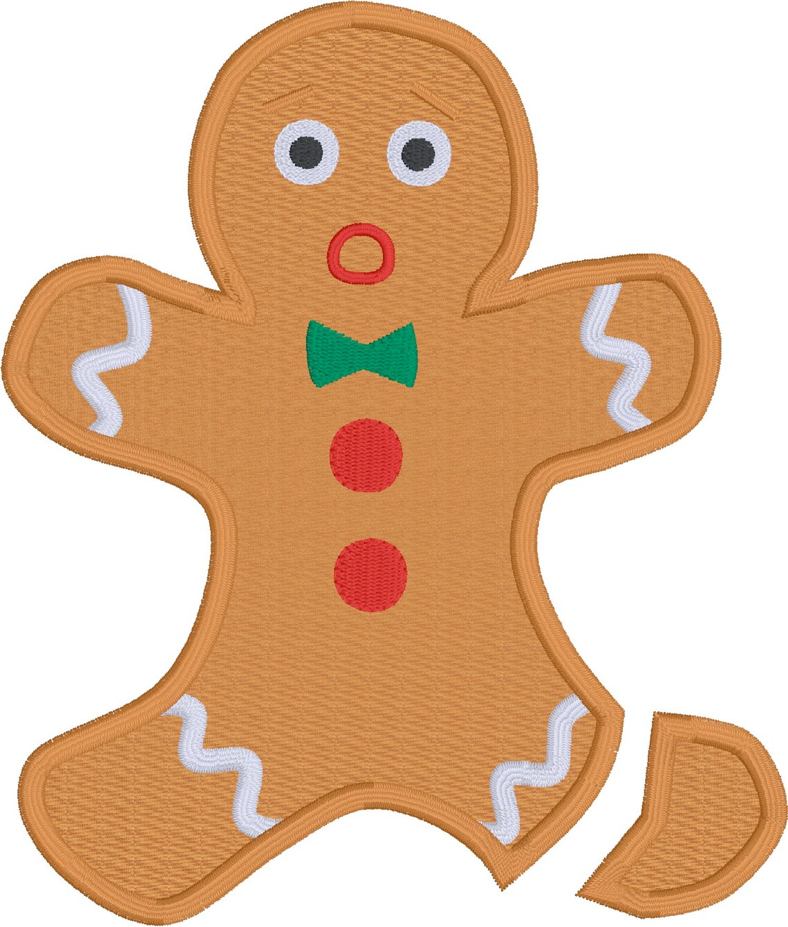 Gingerbread Man Appliqué Design Download for Embroidery | Etsy