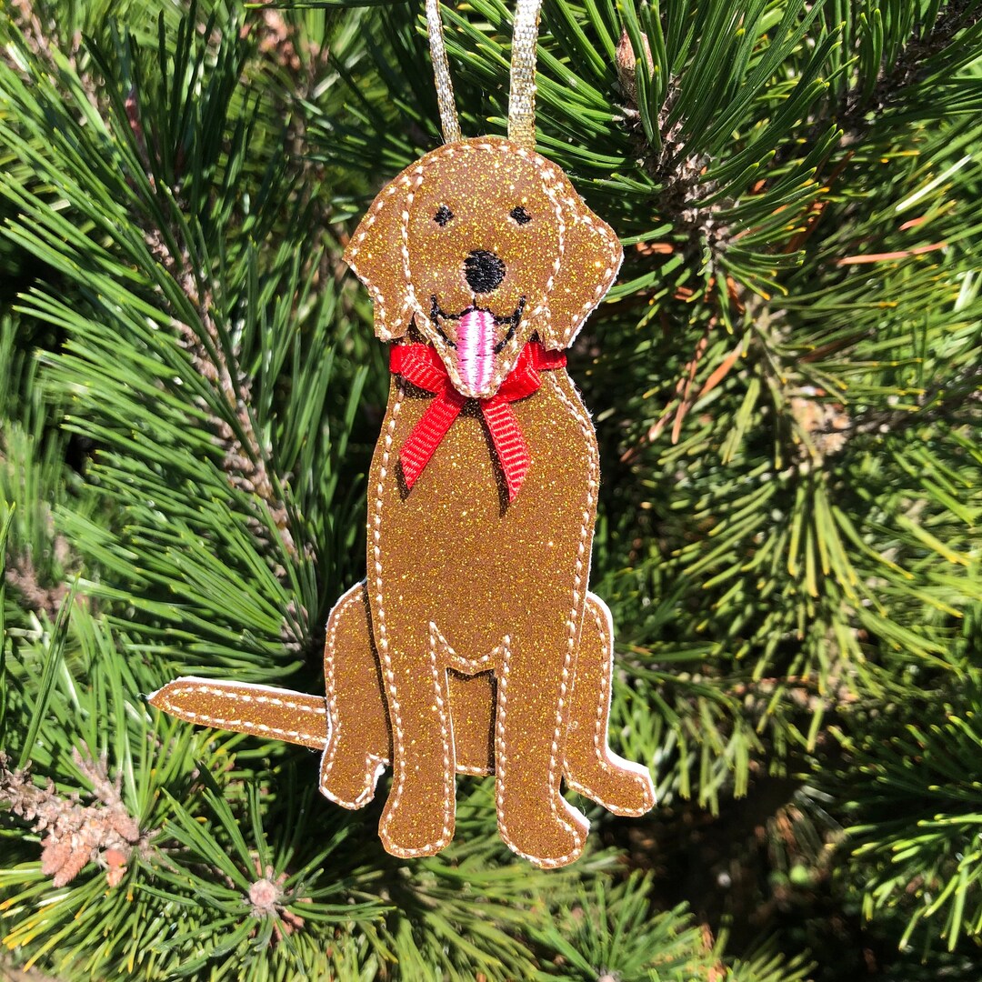 ITH Golden Retriever Ornament Embroidery Design File for Use With an ...
