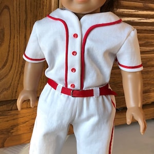 Baseball Outfit Sewing Pattern for 18" Doll (PDF Pattern) - Etsy