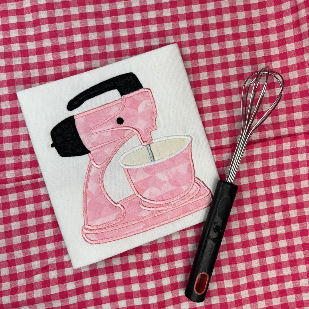 1950's Style Kitchen Stand Mixer Applique Embroidery Design Download ...