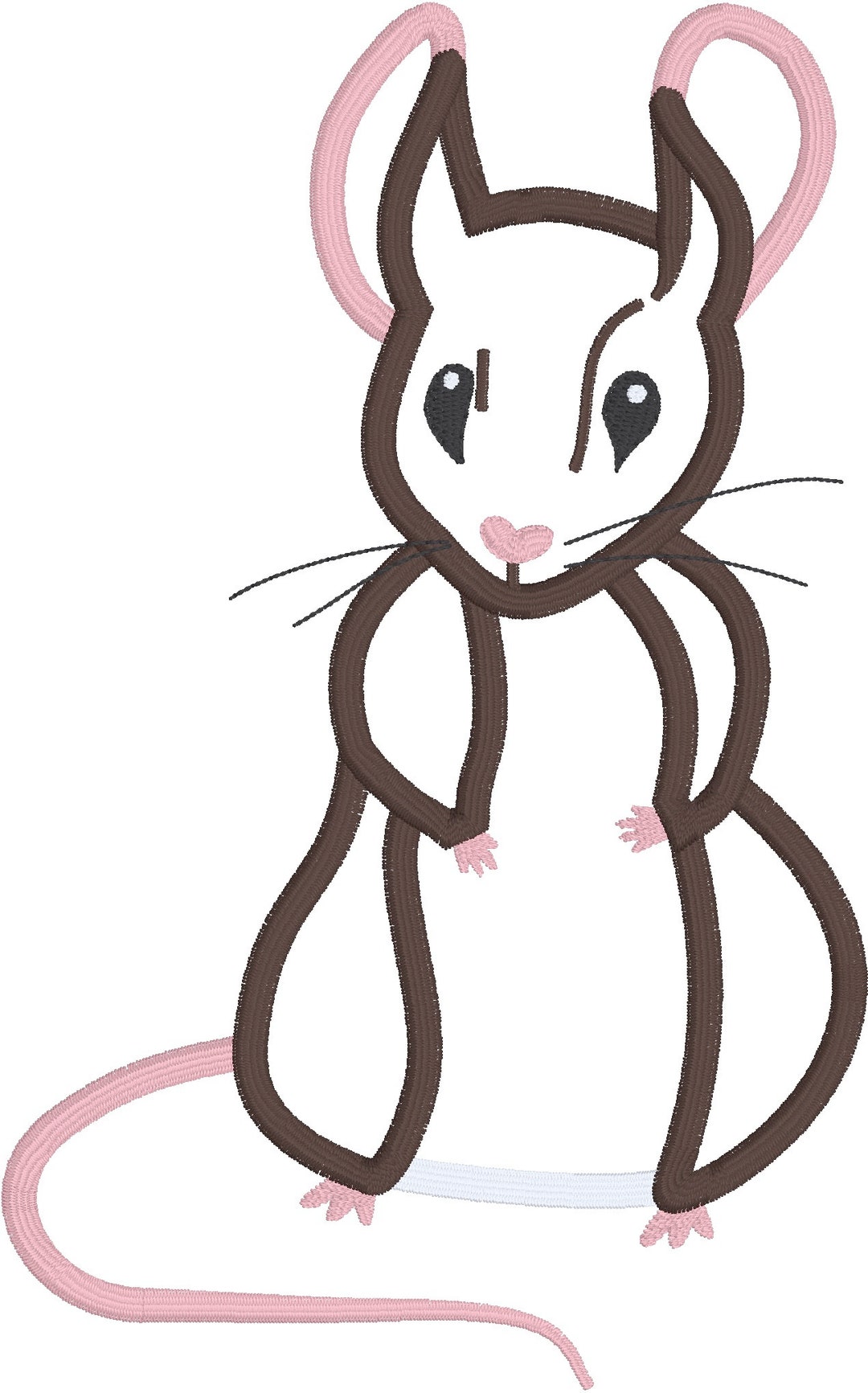 Mouse Appliqué Design Download for Embroidery Machine, Rat, Templeton ...