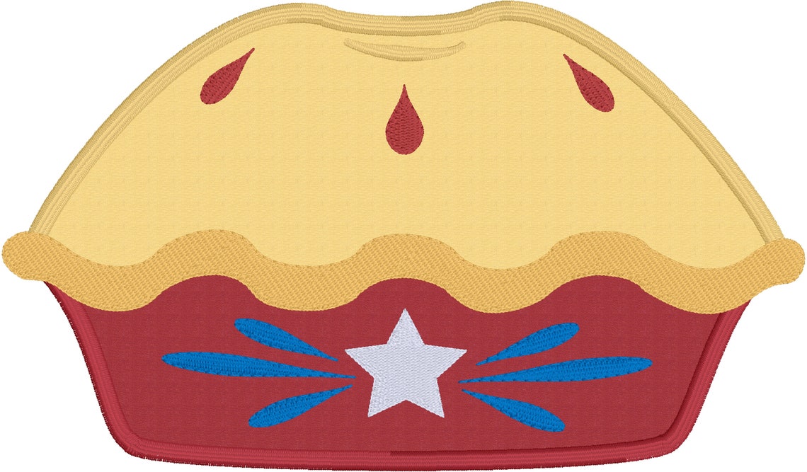 Apple Pie Appliqué Design Download for Embroidery Machine | Etsy