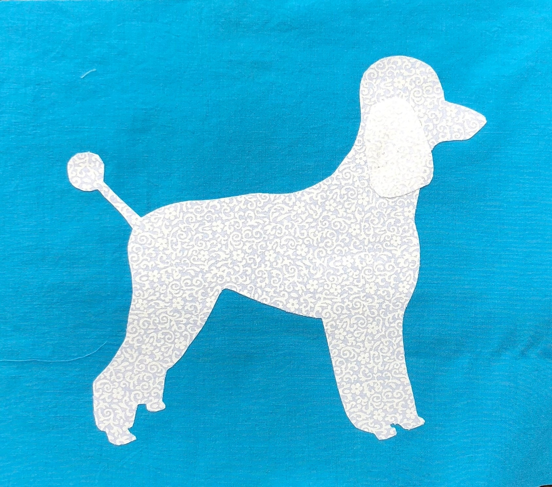 Standard Poodle Adaptation PDF Appliqué Sewing Pattern (for Use With ...