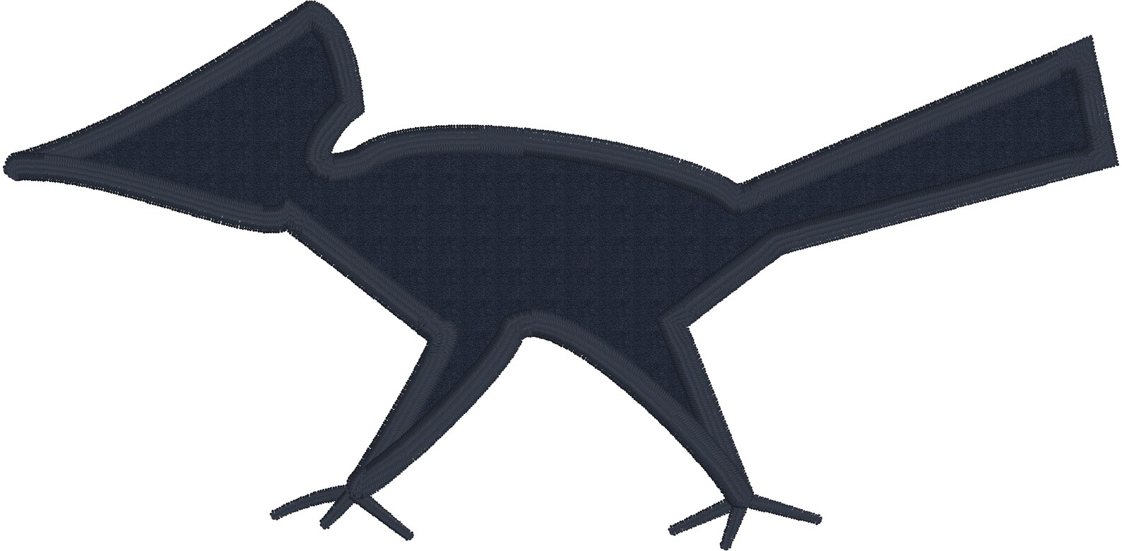 Southwestern Roadrunner Appliqué Design Download for | Etsy