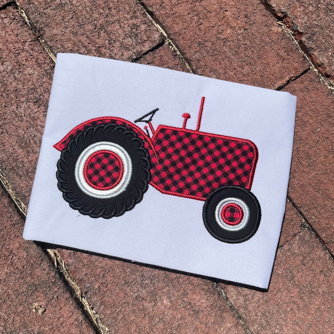 Old Fashioned Tractor Applique Embroidery Design Download for ...