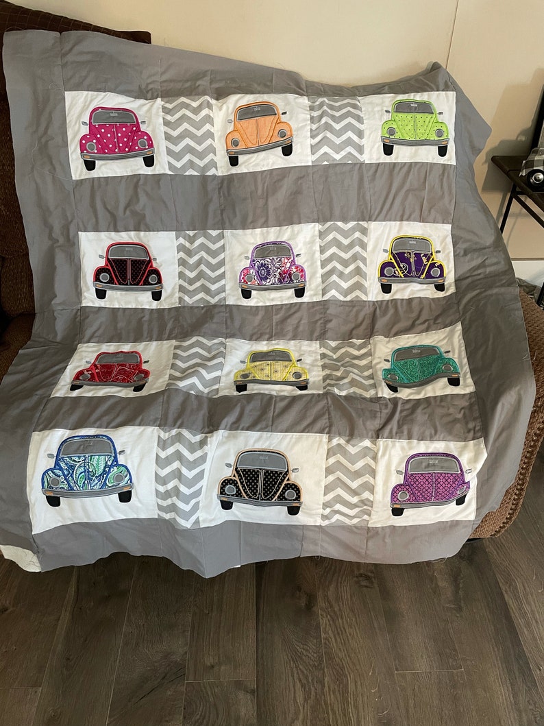 Groovy Bug Appliqué Embroidery Design Download for Embroidery Machine ...