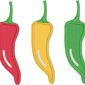 Chili Peppers Applique Embroidery Design Download for Embroidery ...