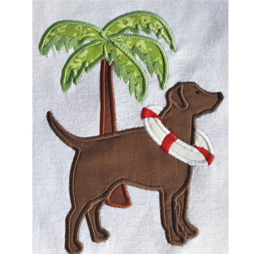 Labrador Applique Embroidery Design Download for Embroidery Machine ...