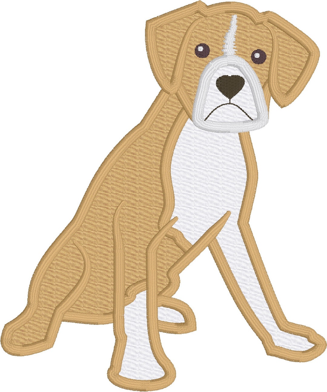 Boxer Dog Appliqué Embroidery Design Download for Embroidery Machine - Etsy
