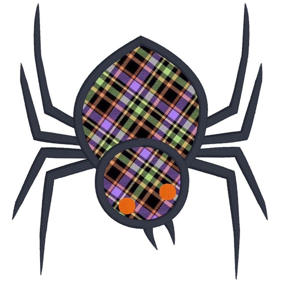 Spider Halloween Appliqué Design Download for Embroidery Machine - Etsy