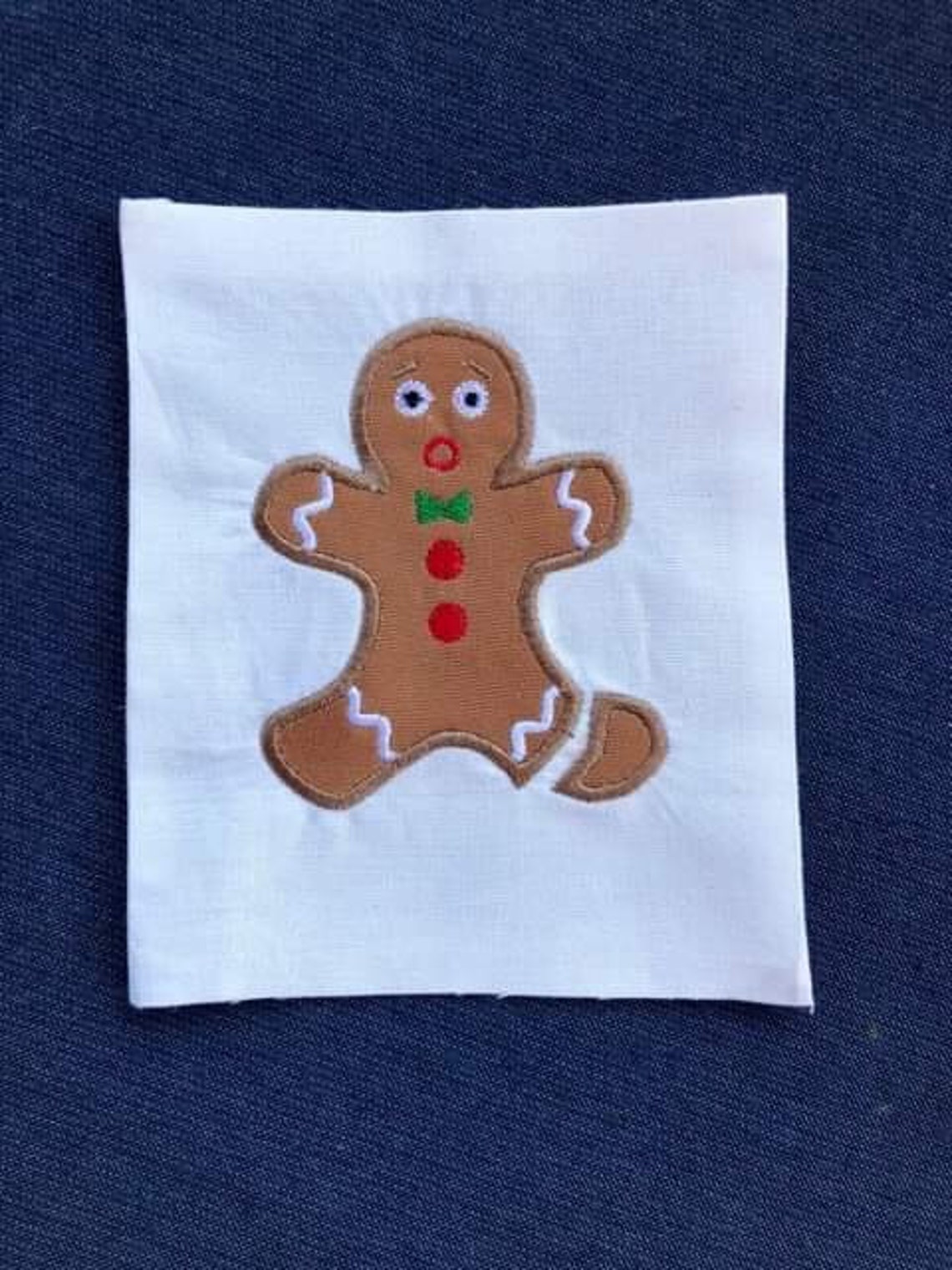 Gingerbread Man Appliqué Design Download for Embroidery | Etsy