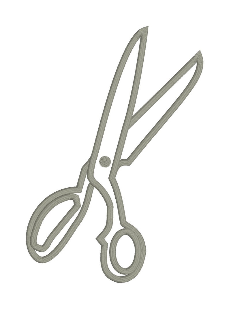 Scissors Applique Embroidery Design Download for Embroidery Machine ...