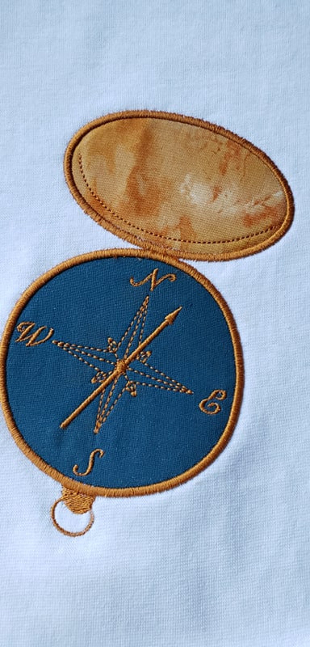 Compass Applique Embroidery Design File for Use With an Embroidery ...
