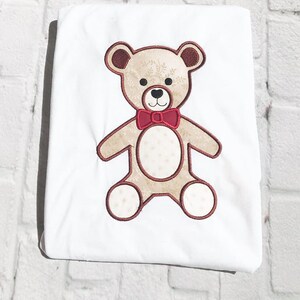 Teddy Bear Applique Embroidery Design, Machine Applique Design, Baby ...