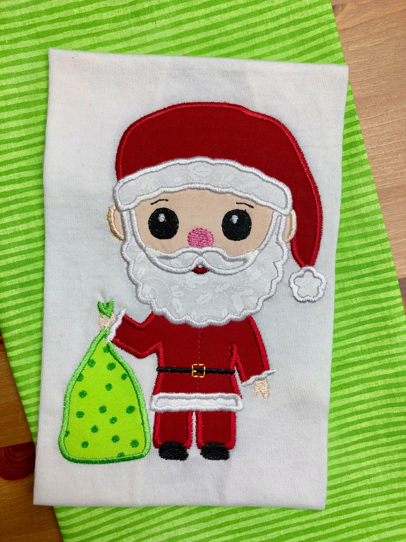 Santa Claus Applique Embroidery Design Download for Embroidery - Etsy