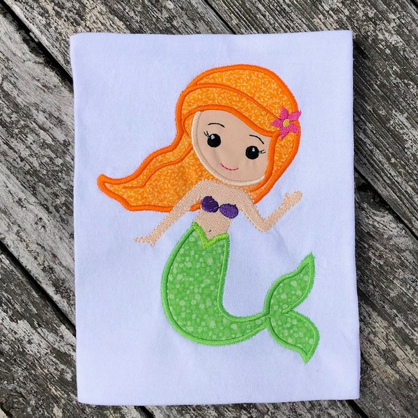 Mermaid Applique - Etsy